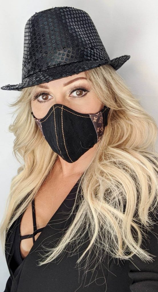 Black Studded Ninja Face Mask